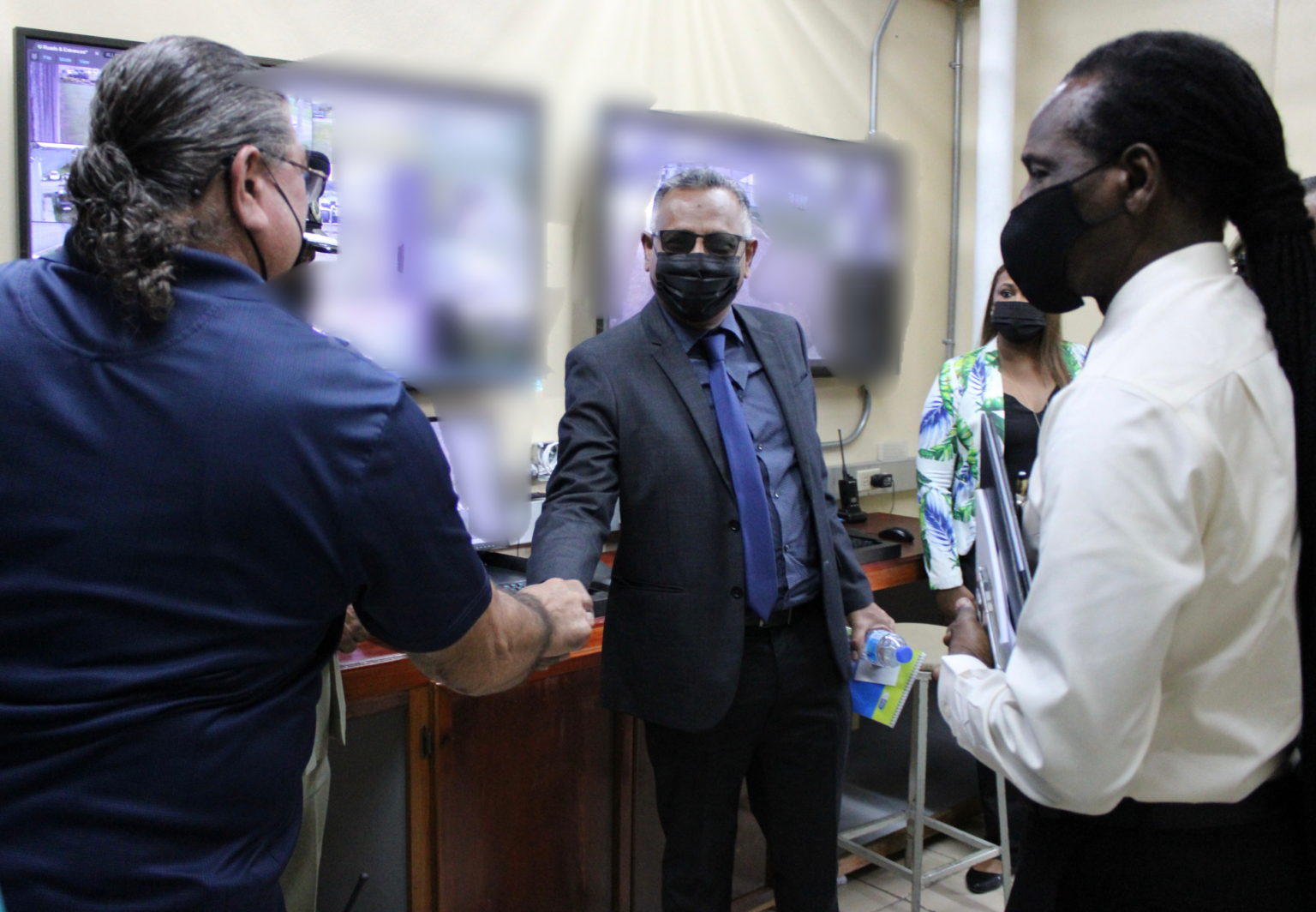 Minister Hinds inspects Closed Circuit Television (CCTV) System at the ...