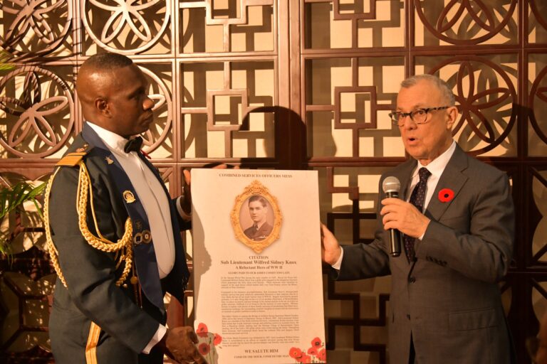 Minister Hinds joins the Combined Services Officers’ Mess for the ...