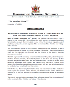 Media Release – National Security Council announces review of certain ...